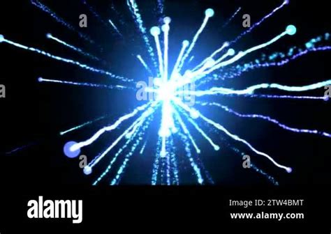 Bright Shooting Particle Light Effect Animation Loop Blue Stock Video Footage Alamy