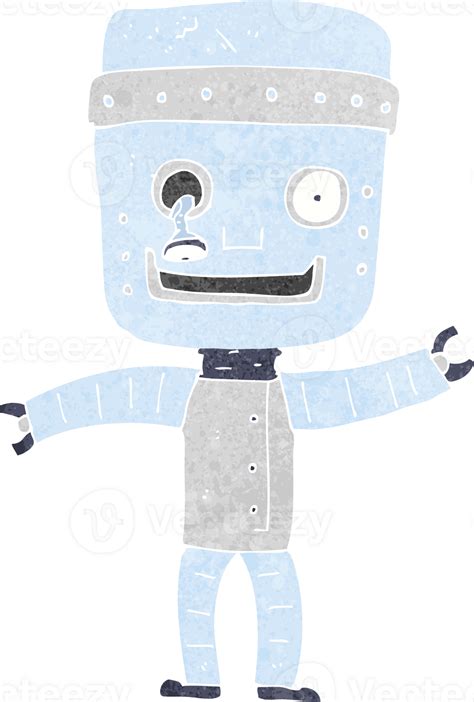 Cartoon Funny Old Robot 39910091 Png