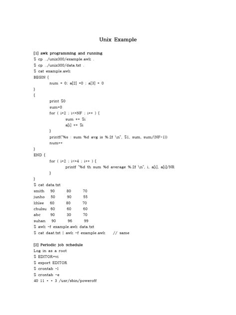 Unix Exercise Pdf Computer Architecture Computing