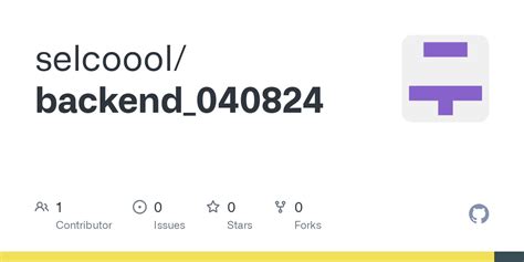 Github Selcooolbackend040824