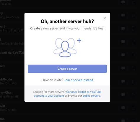 New Join Create Server Modal R Discordapp