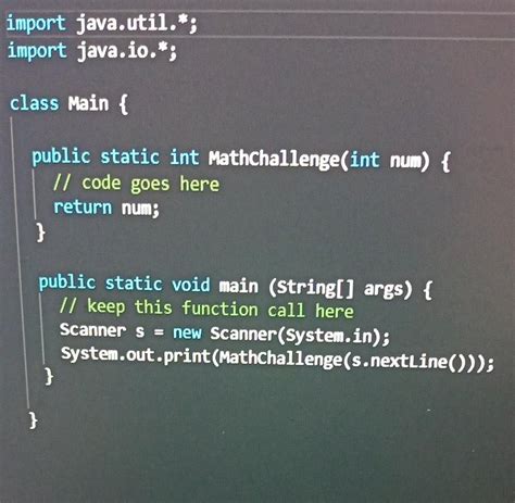 solved math challenge have the function mathchallenge num