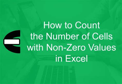 How To Count Non Zero Cells In Excel