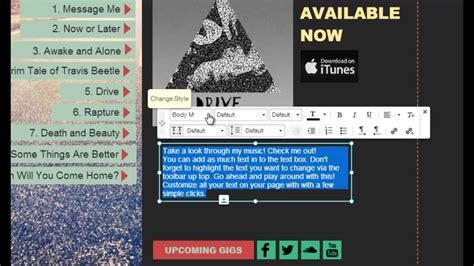 HTML Website Builder Adding Text To Your Wix Website YouTube