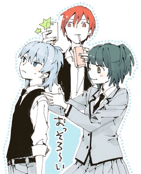 赤羽业 潮田渚 茅野枫 pixiv 暗杀教室 高清图片堆糖美图壁纸兴趣社区
