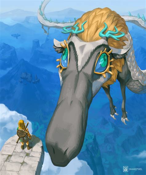 Link And Light Dragon The Legend Of Zelda And 1 More Drawn By Simon