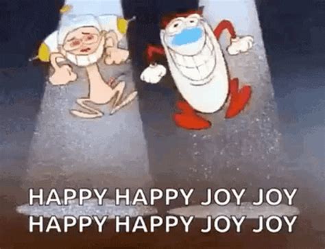 Joy Happy Jumping Ren Stimpy 