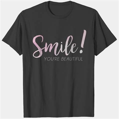 Smile Motivational Inspirational Sayings Quotes T Shirt Sold By Jek