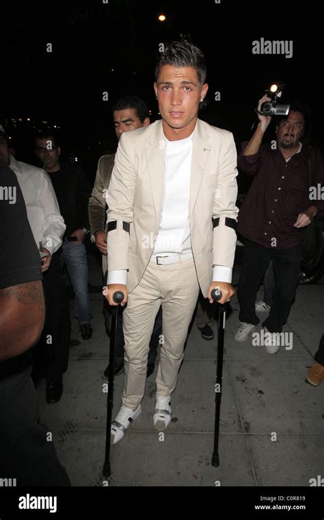 Cristiano Ronaldo Outside The Crown Nightclub Hollywood California