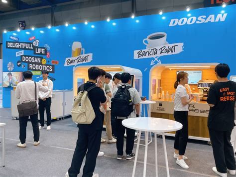 Doosan Robotics On Linkedin Doosan Rokey Food Town Robot Barista Beer Robot
