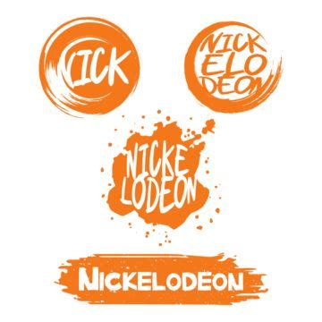 Three Orange Circles With The Words Nick And Lodeon On Them