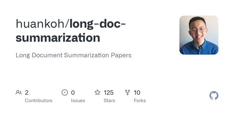 Github Huankoh Long Doc Summarization Long Document Summarization Papers