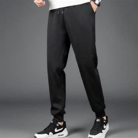 남자 겨울 양털 기모안감 허리밴딩 조거팬츠 일자 기본 트레이닝 츄리닝 바지 빅사이즈 블랙