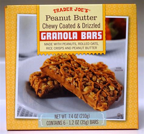 Exploring Trader Joe S Trader Joe S Peanut Butter Chewy Coated Drizzled Granola Bars