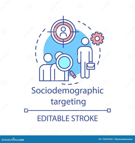 Sociodemographic Targeting Concept Icon Stock Vector Illustration Of Graphic Research 176291059