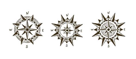 Page 3 Compass Tattoo Vector Art Icons And Graphics For Free Download