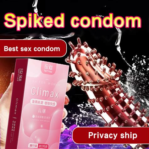 Discreet Ship 10pcsbox Orgasm Condoms With Spike Best Trust Durex