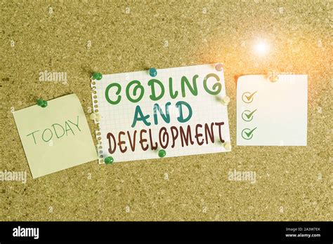 Handwriting Text Coding And Development Conceptual Photo Programming Building Simple Assembly