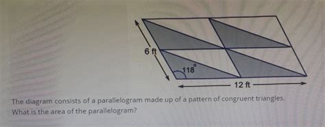 Solved The Diagram Consists Of A Parallelogram Made Up Of A Pattern Of Congruent Triangles