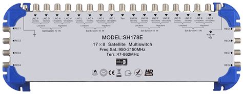 Satellite Multiswitch With 17 Inputs 4 Tap Outputs Ce Satellite Receiver And Digital Satellite