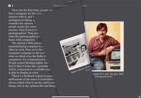 enable a page turning effect on books for iphone and ipad