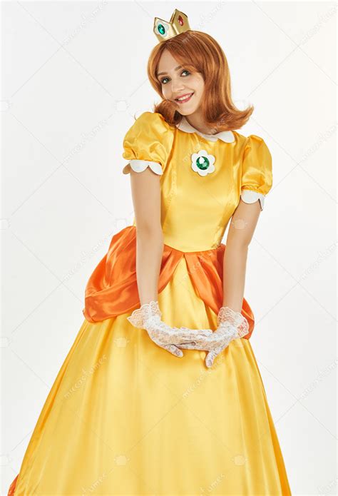 Princess Dress And Crown With Crinoline Daisy Cosplay Costume Top