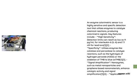 Enzyme Colorimetric Sensor Advanced Detection Techniques And Innovations Sensor Wiki