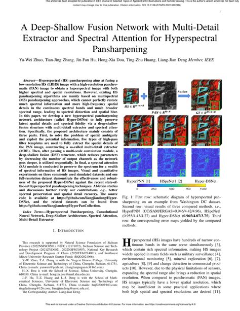 Pdf A Deep Shallow Fusion Network With Multi Detail Extractor And Spectral Attention For