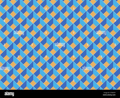 Abstract Geometric Background Isometric Digital Blocks Blockchain