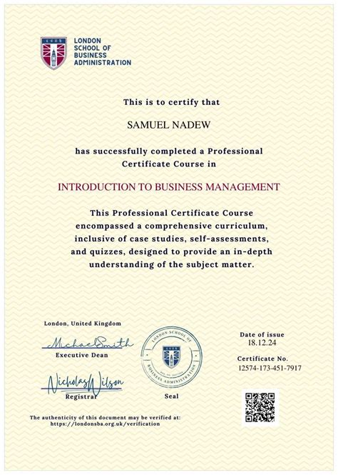 i am excited to share that i have successfully completed my introduction to business