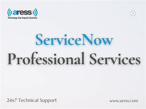 Ppt Servicenow Professional Services By Aress Powerpoint Presentation Id13937382
