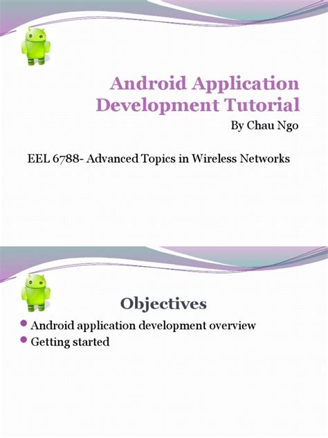 Android Development Tutorial Pdf Android Operating System Eclipse Software