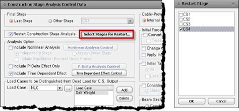 Restart Construction Stage Analysis Midas Support
