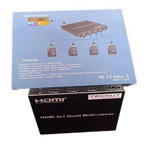 TECHUT Hdmi 4x1 Quad Multi Viewer At 2600 Piece Active HDMI Splitter In Faridabad ID