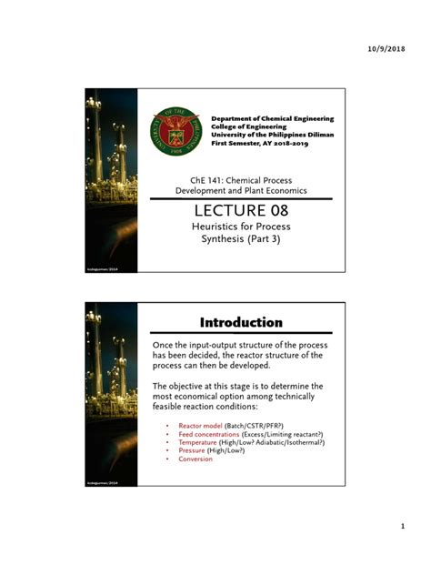 Lecture 08 Heuristics For Process Synthesis Part 3 Pdf Chemical