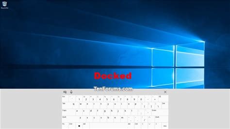 Dock Or Undock Touch Keyboard In Windows 10 Tutorials