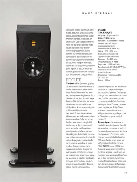 Le Test Des Enceintes Neat Momentum J6