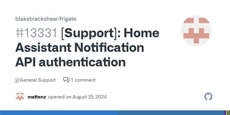 [support] Home Assistant Notification Api Authentication · Blakeblackshear Frigate · Discussion