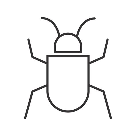 Bug Line Black Icon 495296 Vector Art At Vecteezy