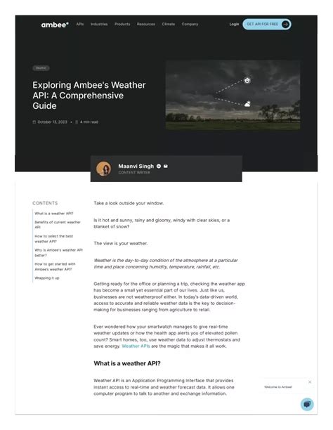 Ppt Exploring Ambees Weather Api A Comprehensive Guide Powerpoint Presentation Id 12586881