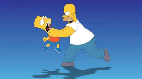 Download Homer And Bart From The Simpsons Wallpaper