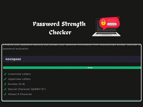 Password Strength Checker Assess Password Strength