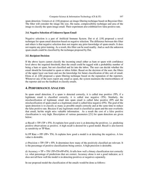 A Multi Layer Architecture For Spam Detection System Pdf