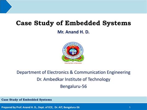 Case Study Of Embedded Systems Pdf