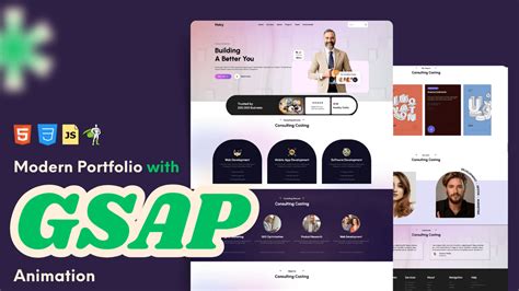 Animated Modern Portfolio Template In Html Css Source Code And Resources 💻 — K2infocom