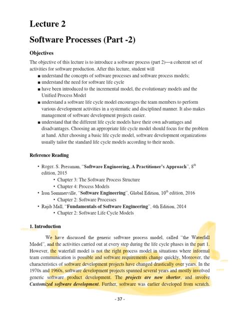 Lecture 2 Software Process Models Part 2 Pdf Software Prototyping
