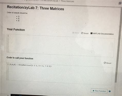 Solved 1 Submit On Zylabs Write A Function That Has One