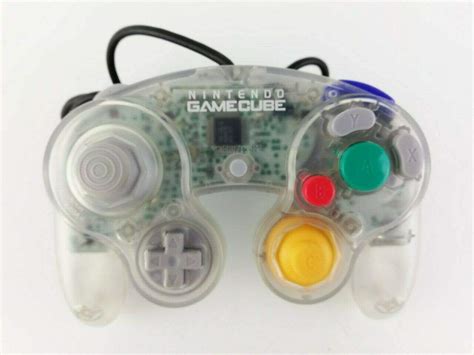 Amazon Com Official Nintendo Gamecube Controller Clear Video Games