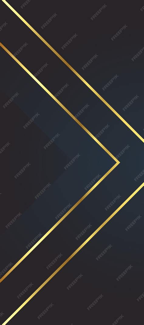 추상적인 검은색과 금색의 럭셔리 배경 무료 벡터