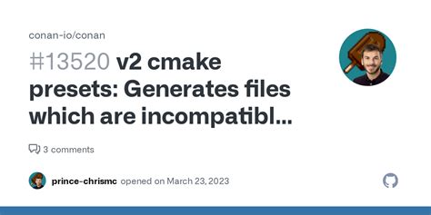 V2 Cmake Presets Generates Files Which Are Incompatible With Installed